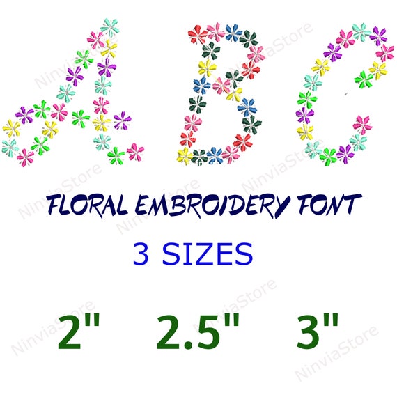 Sewing & Fiber Craft Supplies & Tools JEF Floral Embroidery Font Bundle ...