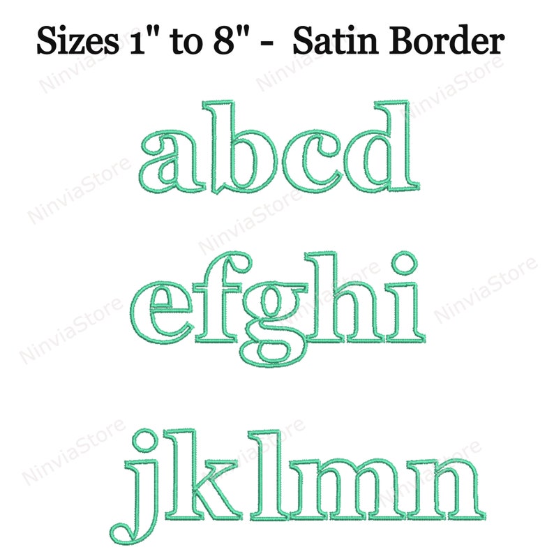 Georgia Applique Embroidery Font, Machine Embroidery Design, Monogram ...