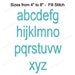Arial Narrow Embroidery Font, Alphabet Machine Embroidery Design ...