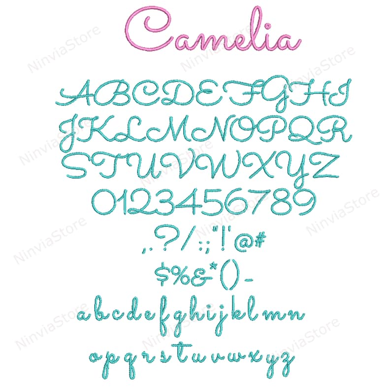 PES Script Embroidery Font Bundle, Machine Embroidery Font Pe, Monogram ...
