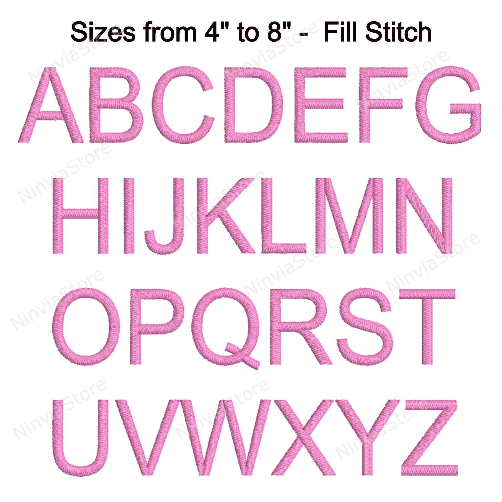 Arial Embroidery Font Pe Font for Embroidery Small - Etsy