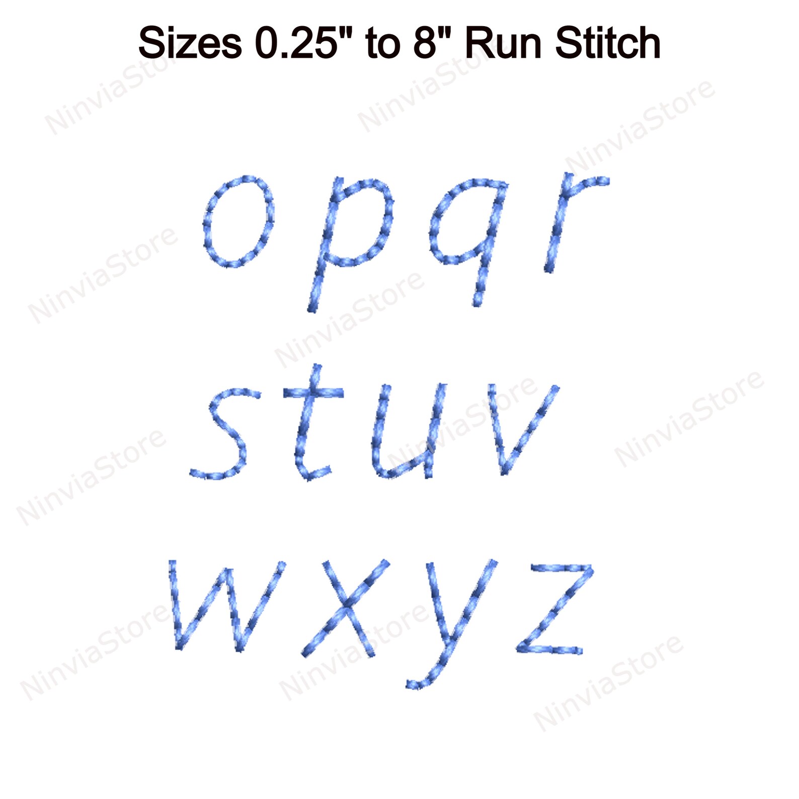 Run Script Embroidery Font, Run Stitch BX Font, Pe Font for Embroidery ...