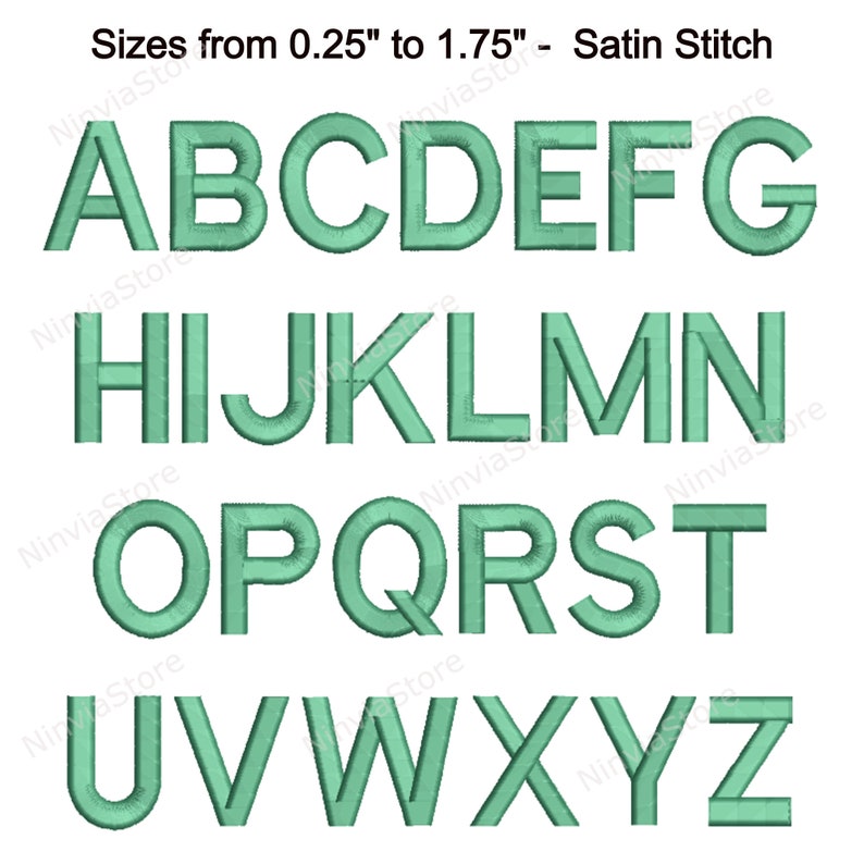 Block Embroidery Font Block BX Font Monogram Alphabet | Etsy Australia