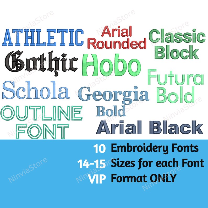 VIP Embroidery Font Bundle Monogram Alphabet Embroidery - Etsy