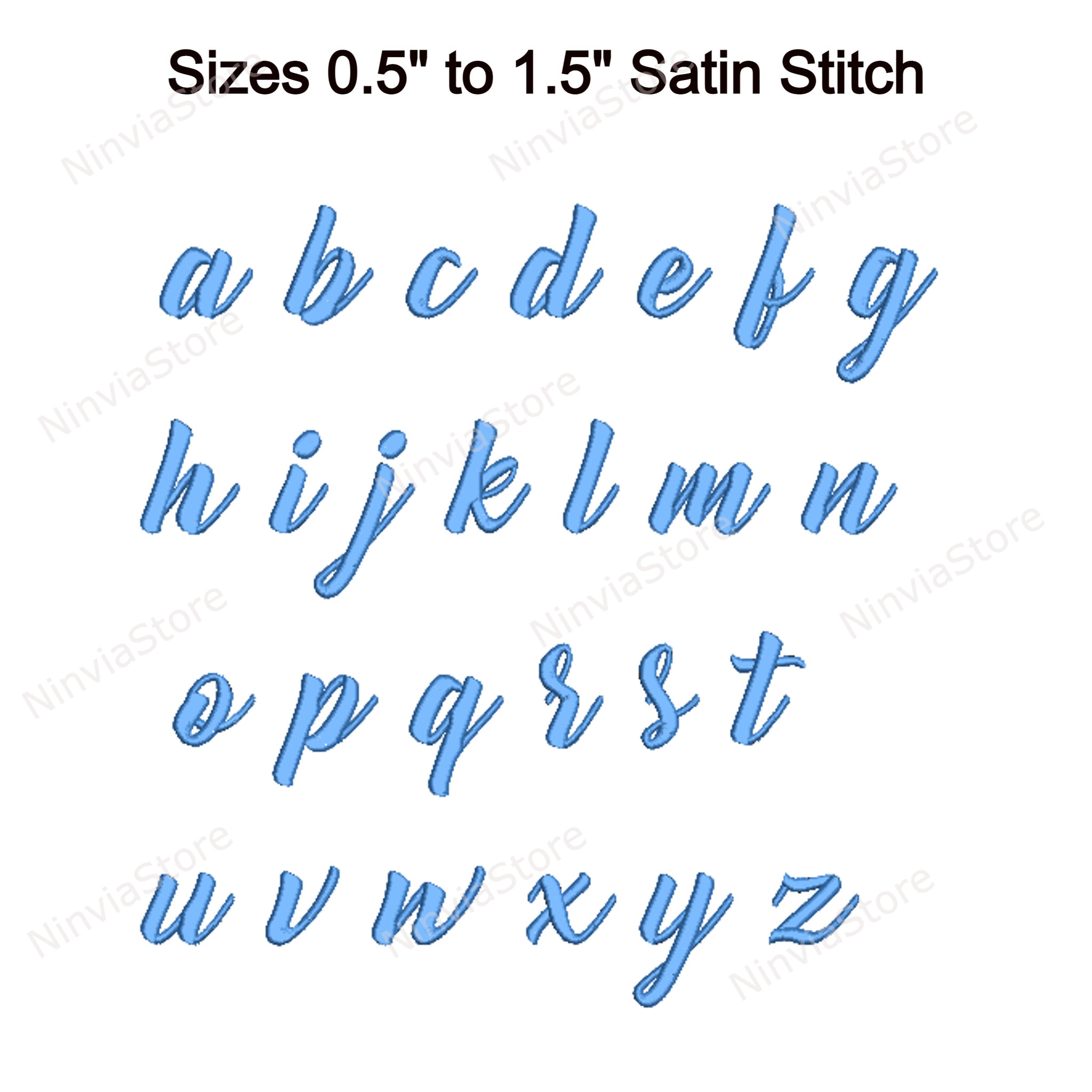 Bernadette Embroidery Script, BX Font for Embroidery, Cursive Font Pe ...