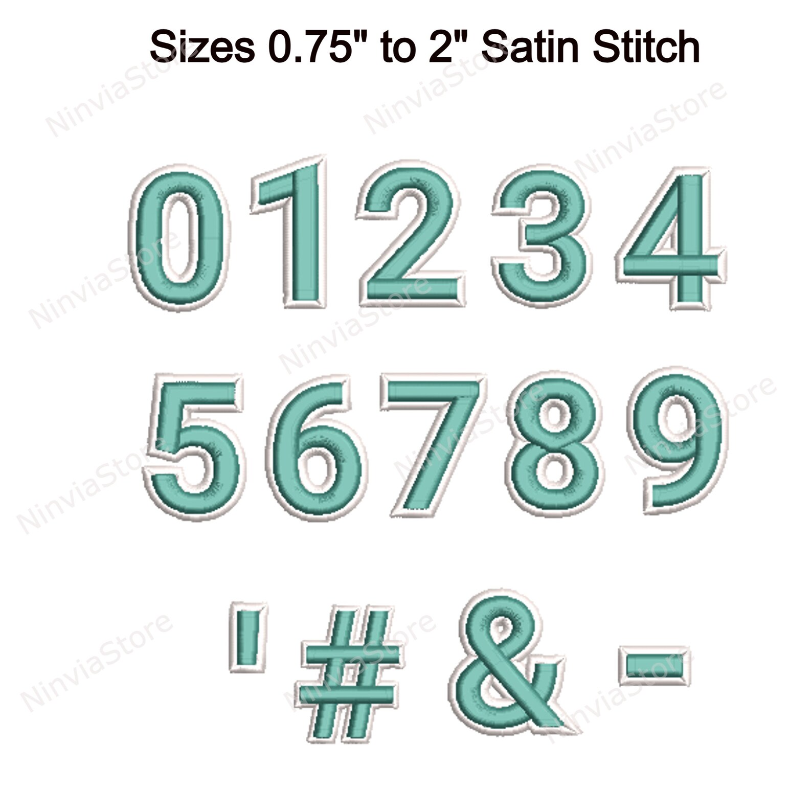 3D Foam 2 Color Block Embroidery Font, 3D Puff Foam Block BX Font ...
