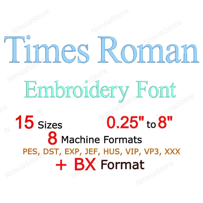 Times Roman Embroidery Font Machine Embroidery Design - Etsy Norway