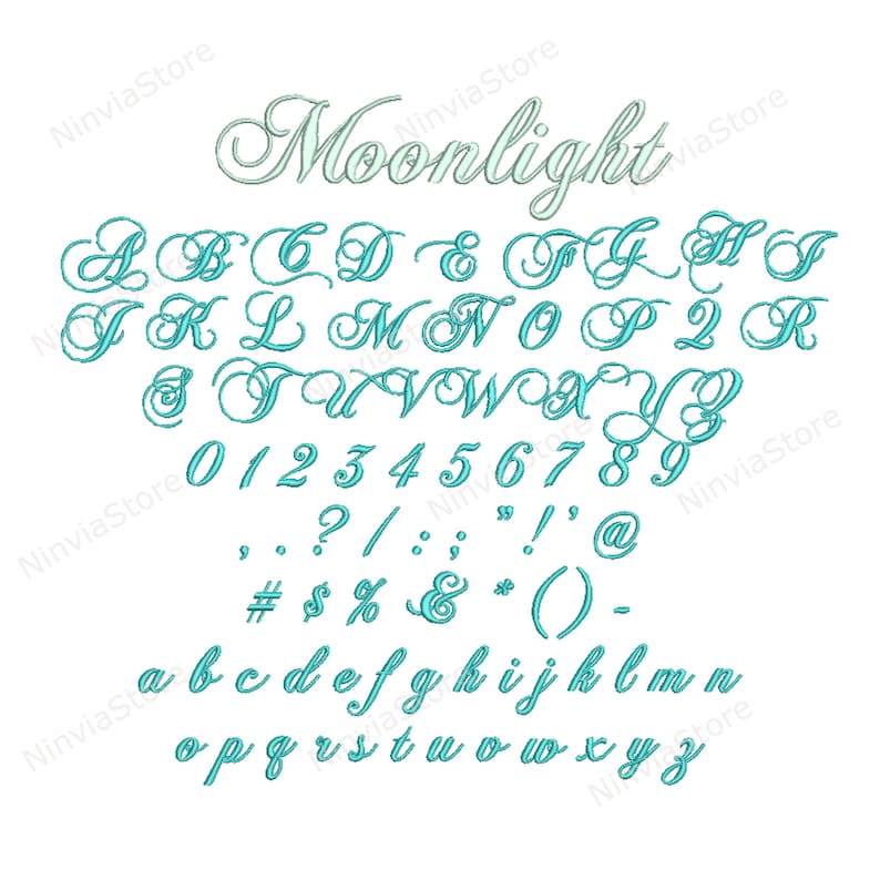 PES Script Embroidery Font Bundle Machine Embroidery Font Pe - Etsy