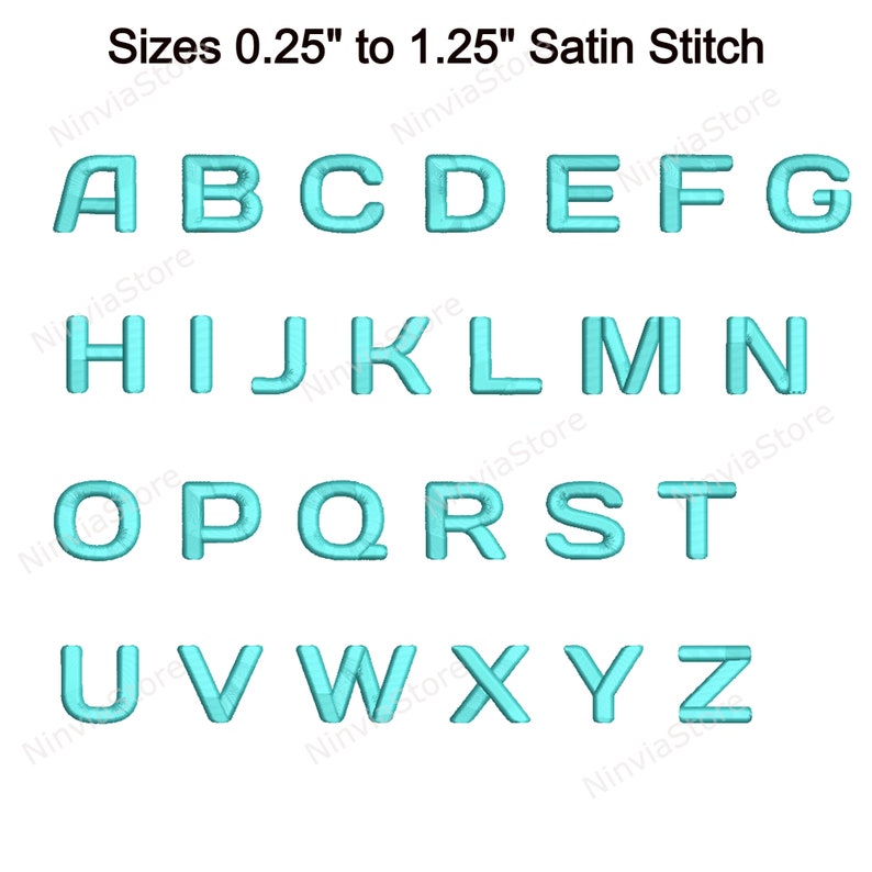 Wide Block Embroidery Font, Block BX Font, Monogram Alphabet Machine ...