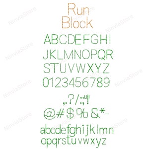 15 DST Block Embroidery Fonts Bundle, Block Fonts for Embroidery ...