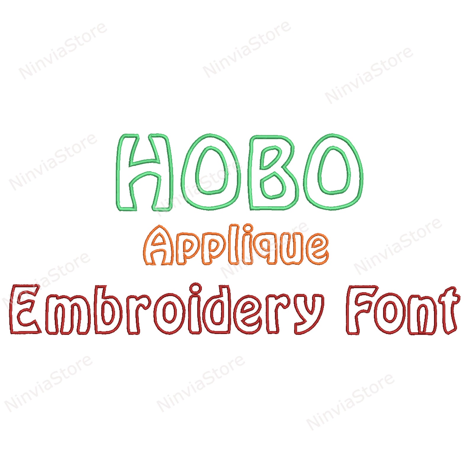 Hobo Applique Embroidery Font, Monogram BX Font, Machine Embroidery ...