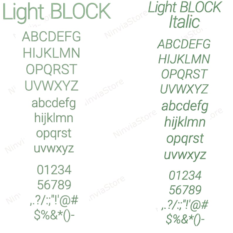 15 BX Block Embroidery Fonts Bundle, Machine Embroidery Font BX ...