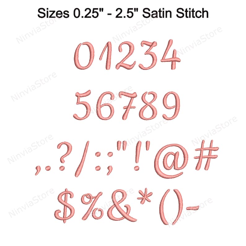 Sweet Nia Script Embroidery Font Cursive Font Pe PES - Etsy