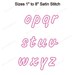 Amanda Outline Script Embroidery Font BX, Alphabet Machine Embroidery ...