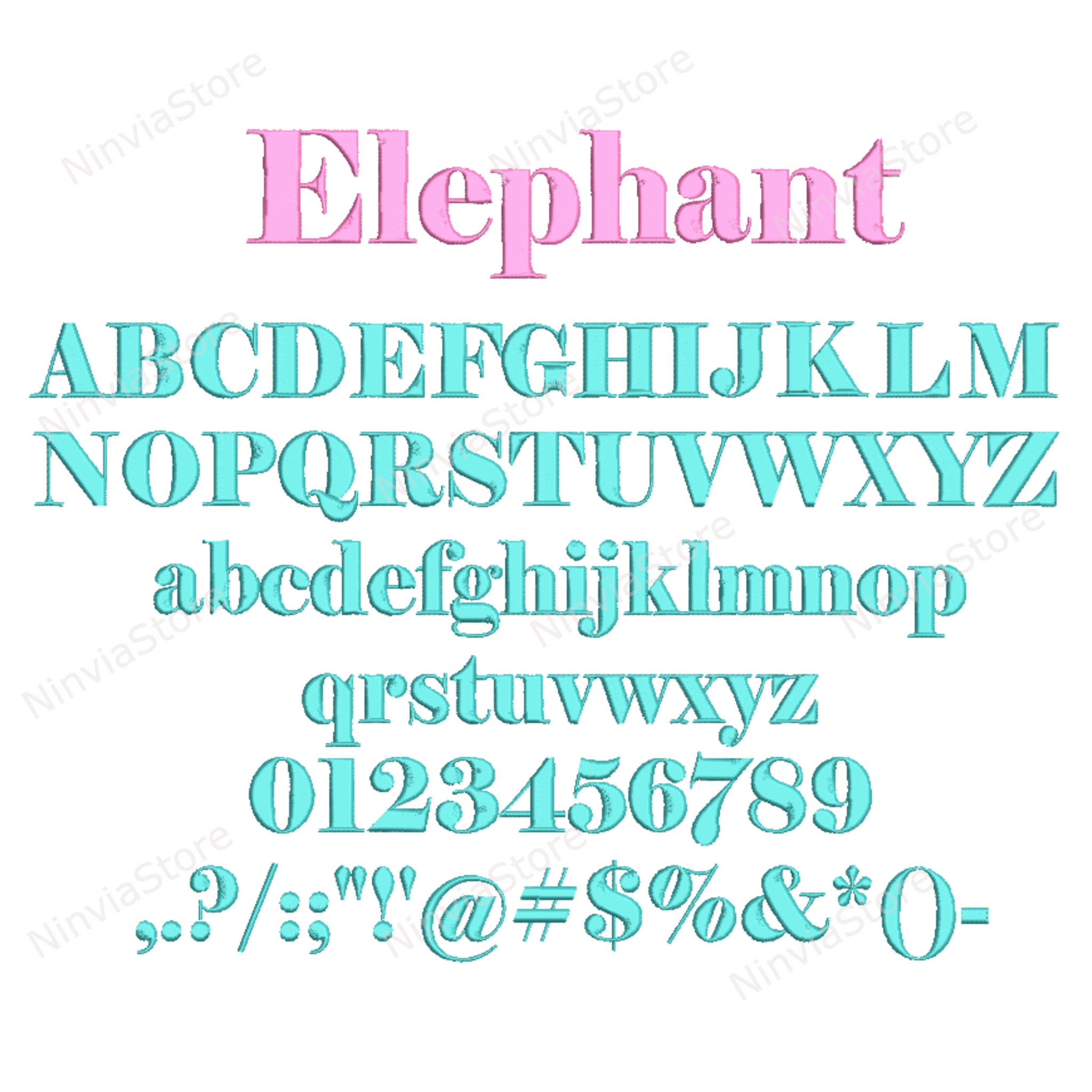 PES Embroidery Font Bundle, Machine Embroidery Font Pe, Monogram ...