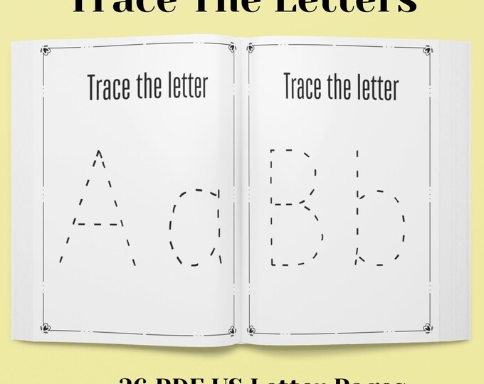 24 Printable Trace the Words Worksheet Alphabetical, A-Z, Capital and ...