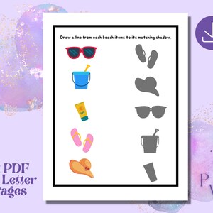 Summer Coloring Book Beach Inspired Learning Activity Pages for Prek ...