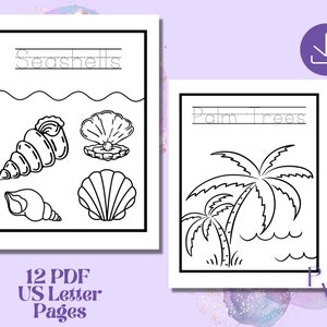 Summer Coloring Book Beach Inspired Learning Activity Pages for Prek ...