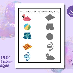 Summer Coloring Book Beach Inspired Learning Activity Pages for Prek ...