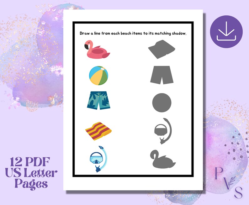 Summer Coloring Book Beach Inspired Learning Activity Pages for Prek ...