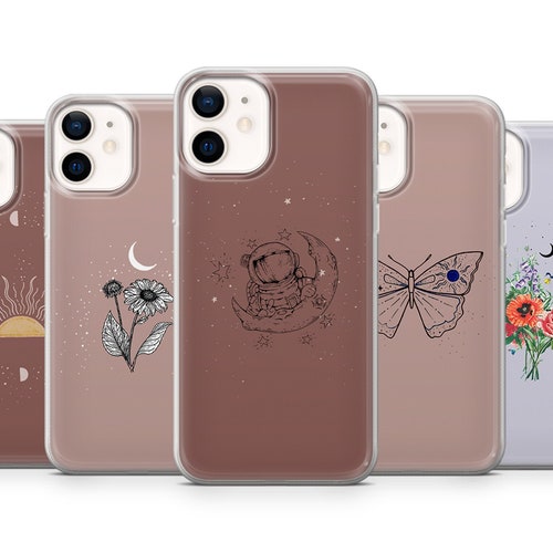 Moon Phases Phone Case Luna Cover for Iphone 14 13 12 Pro - Etsy