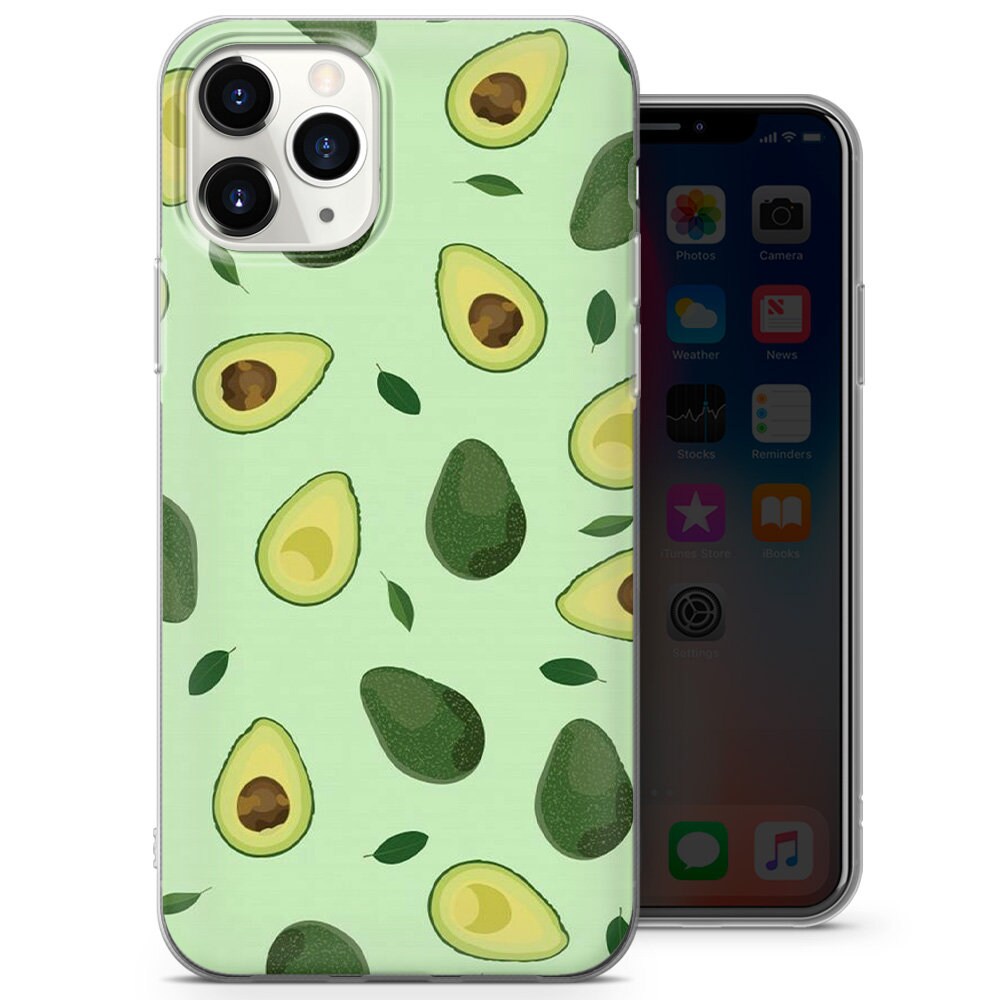 Green Avocado Phone Case Cute Kawaii Cover fit for iPhone 12 | Etsy