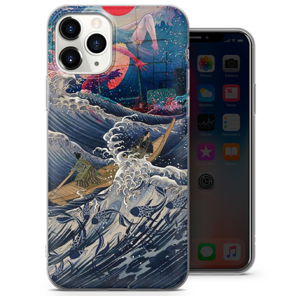 Japanese Wave Phone Case Kanagawa Great Wave Cover Fit for - Etsy UK