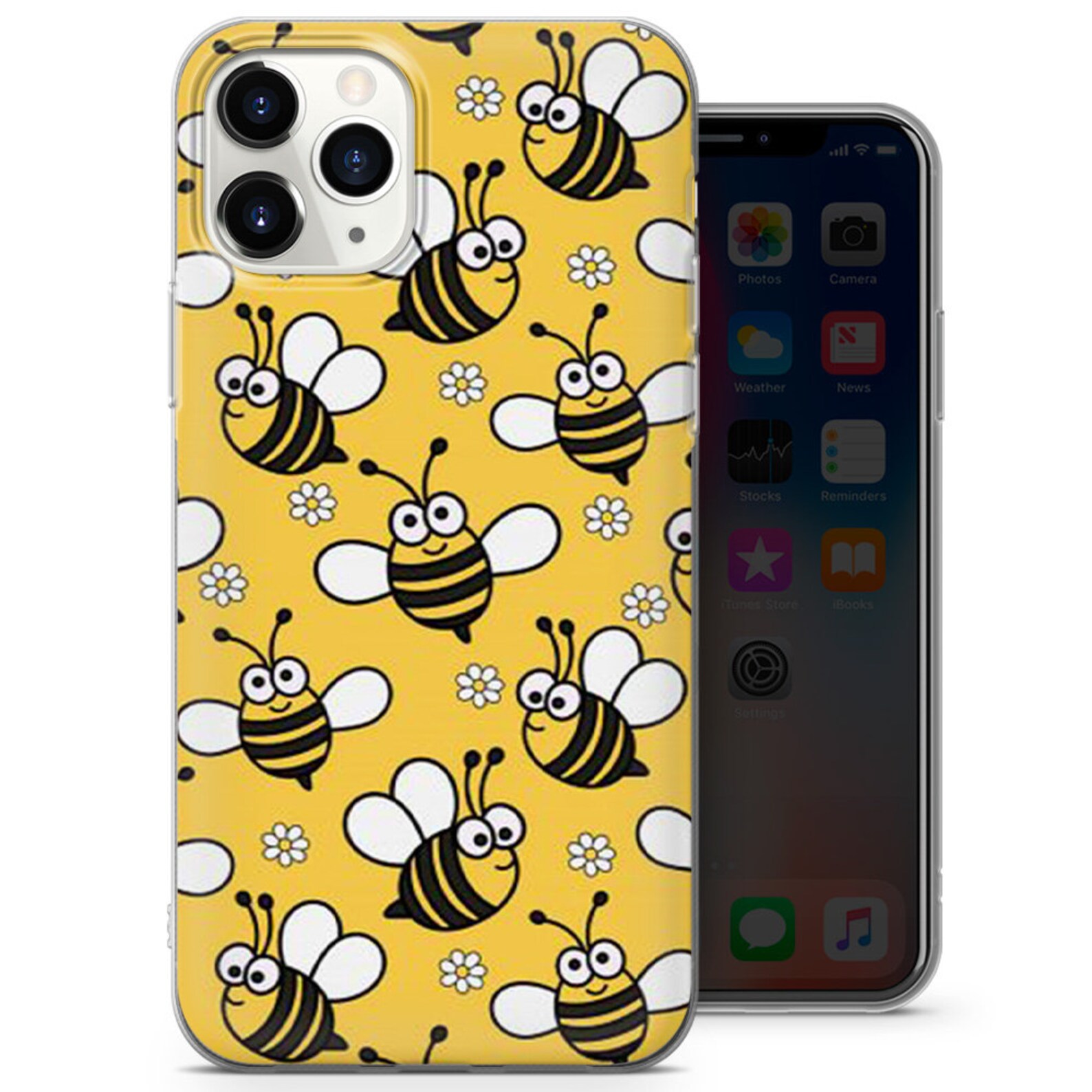 Bee Bumblebee Phone Case Yellow Cover Fit for Iphone XS Xr 11 - Etsy UK