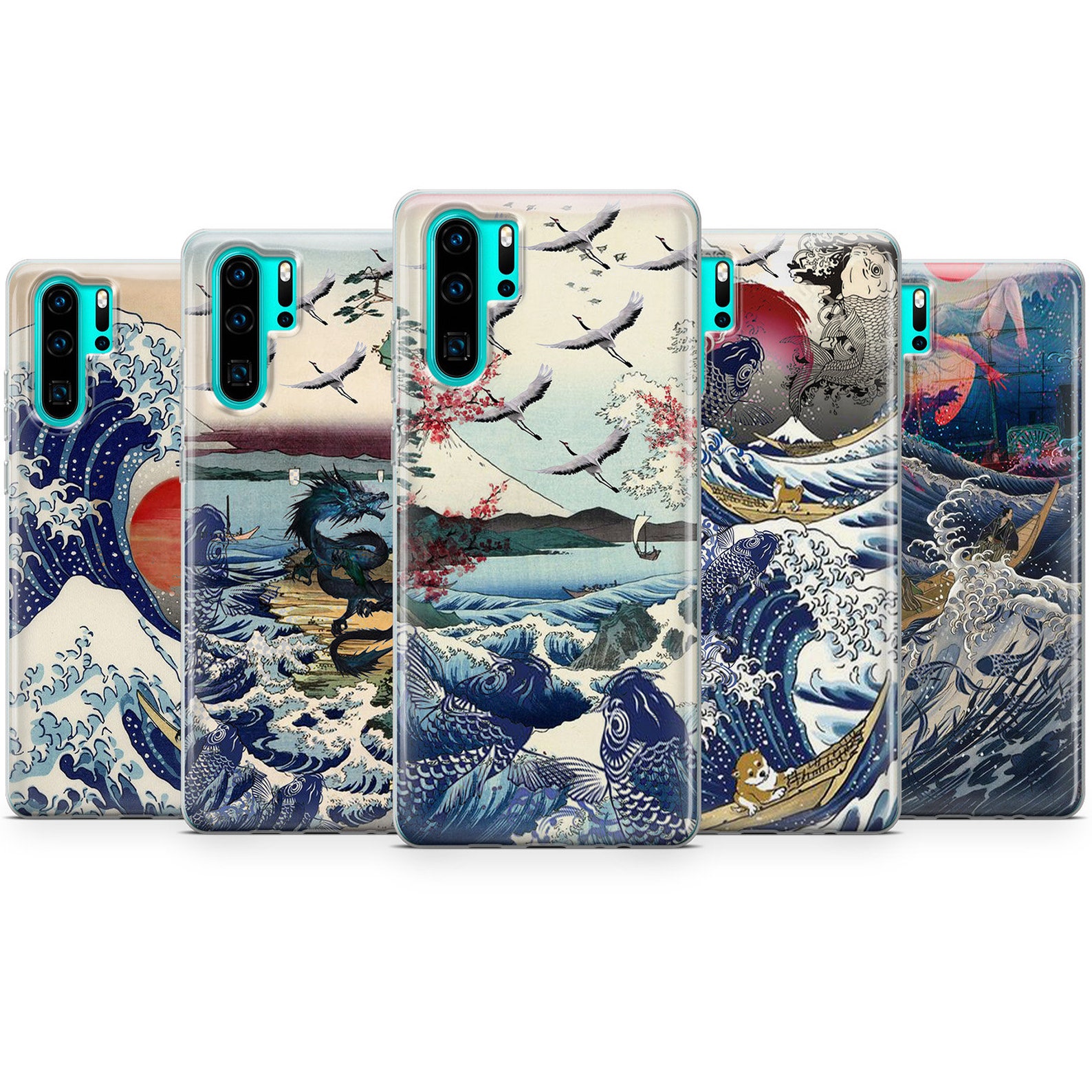 Japanese Wave Phone Case Kanagawa Great Wave Cover Fit for - Etsy UK