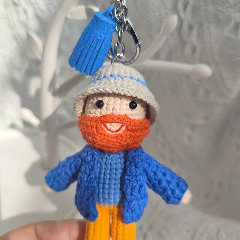 Vincent Van Gogh Crochet Keychain/ Vincent Van Gogh Crochet Doll - Etsy
