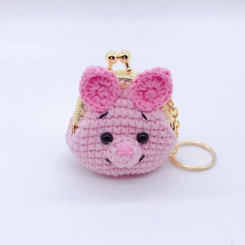 Winnie the Pooh/ Piglet Coin Purse Handmade Crochet - Etsy