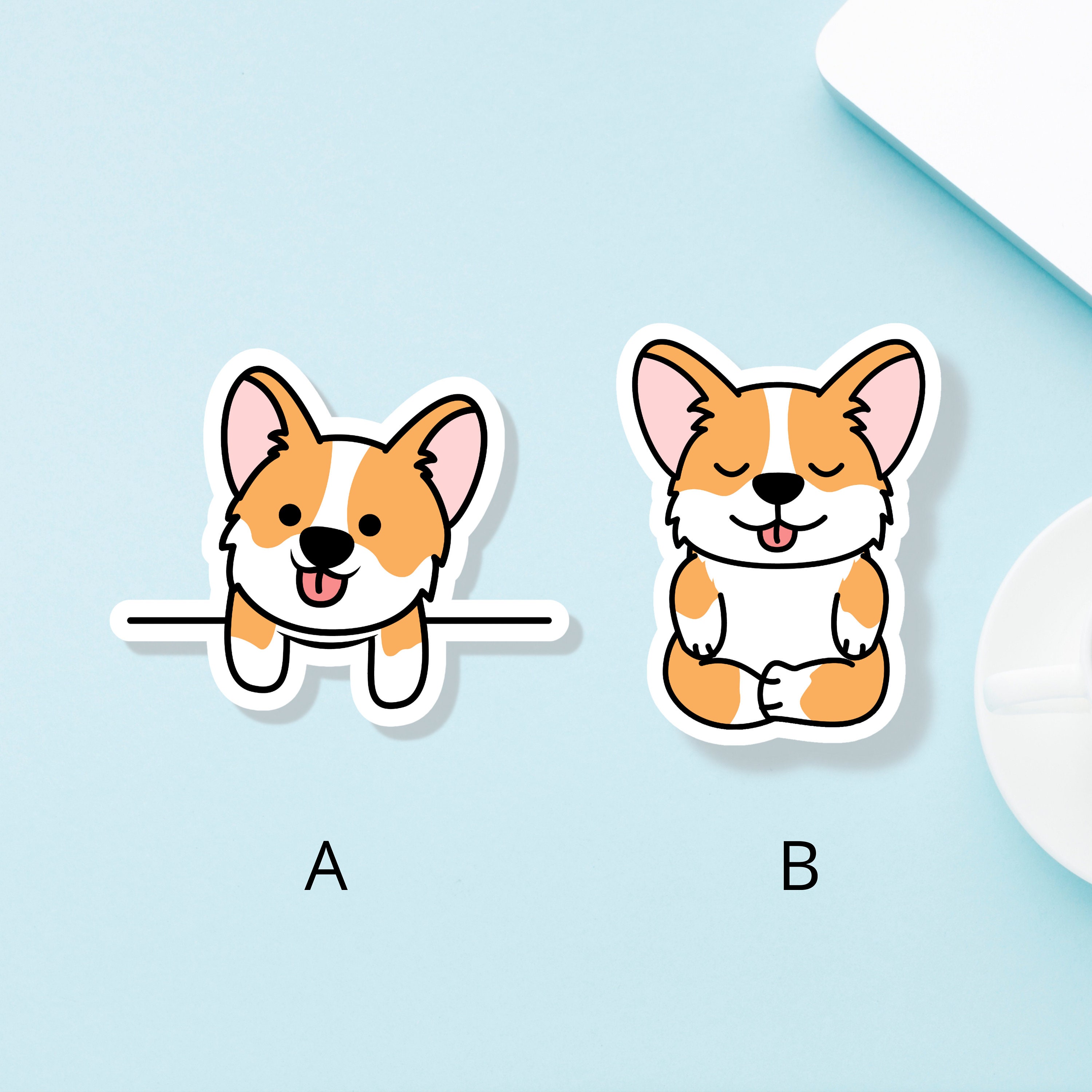 Corgi Sticker Pack Corgi Sticker Cute Dog Sticker Dog - Etsy UK