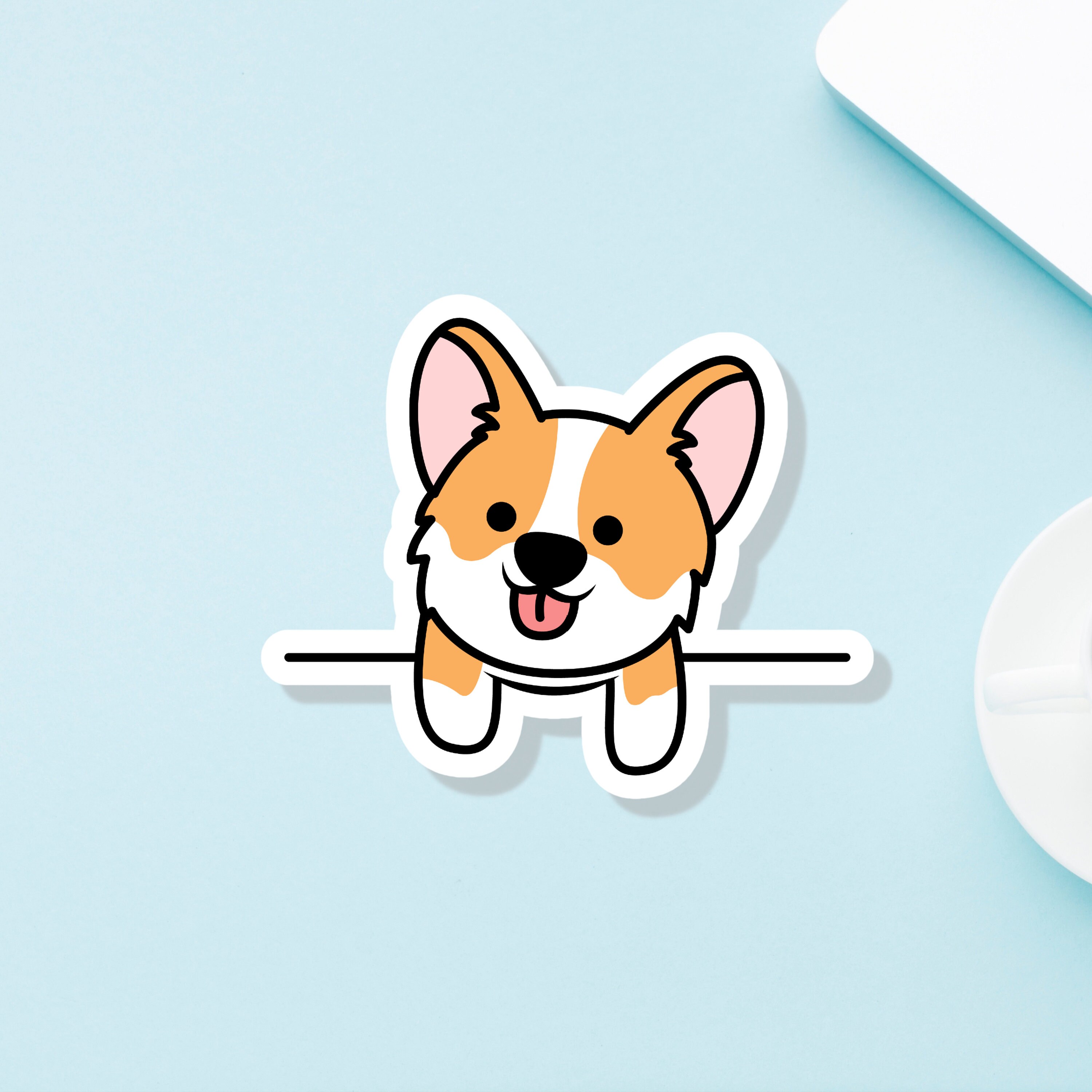 Corgi Sticker Pack Corgi Sticker Cute Dog Sticker Dog | Etsy