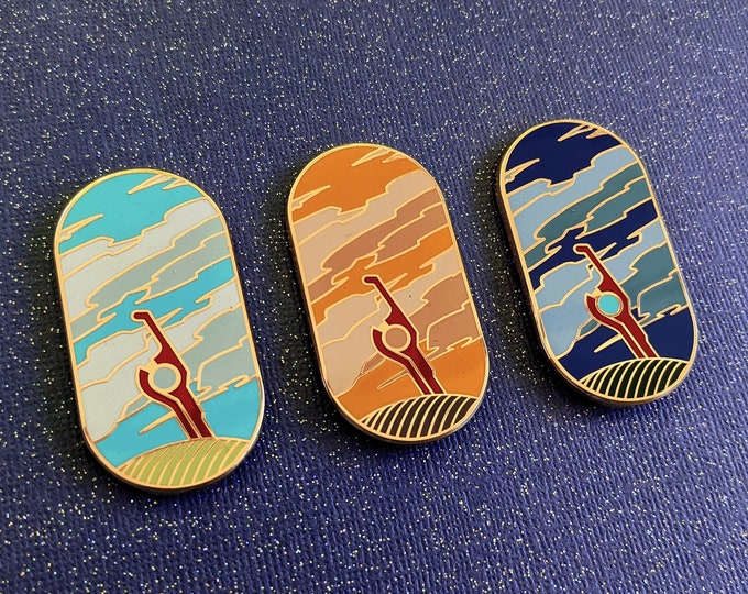 Xenoblade Enamel Pin Hard Metal Rose Gold Monado Enamel Pin - Etsy