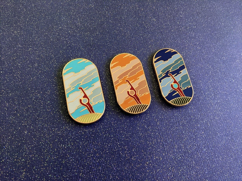 Xenoblade Enamel Pin - Hard Metal Rose Gold Monado Enamel Pin - Etsy