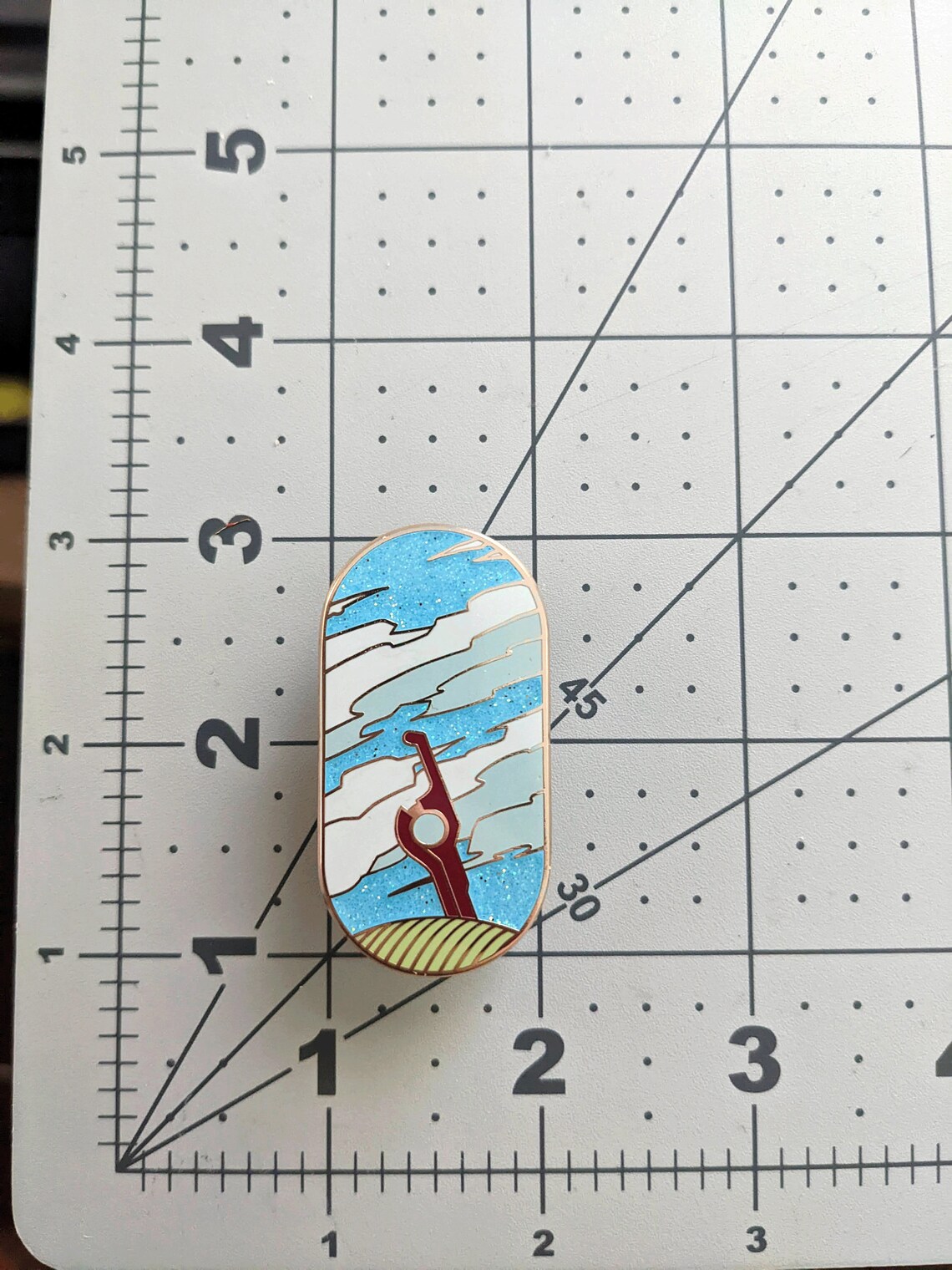 Xenoblade Enamel Pin Hard Metal Rose Gold Monado Enamel Pin | Etsy