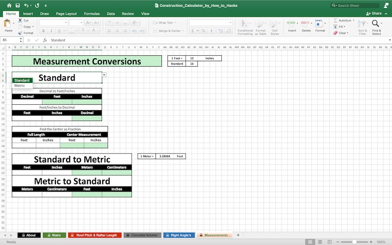 Construction Calculator: Stair Stringer Layout, Rafter Layout, Concrete ...