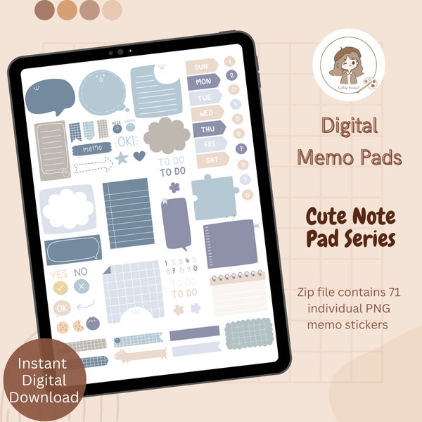 Korean Sticky Note - Etsy