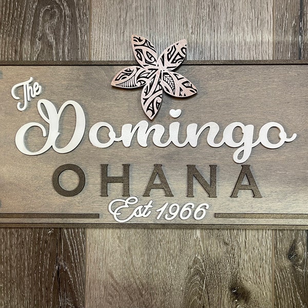Ohana Wood Sign - Etsy