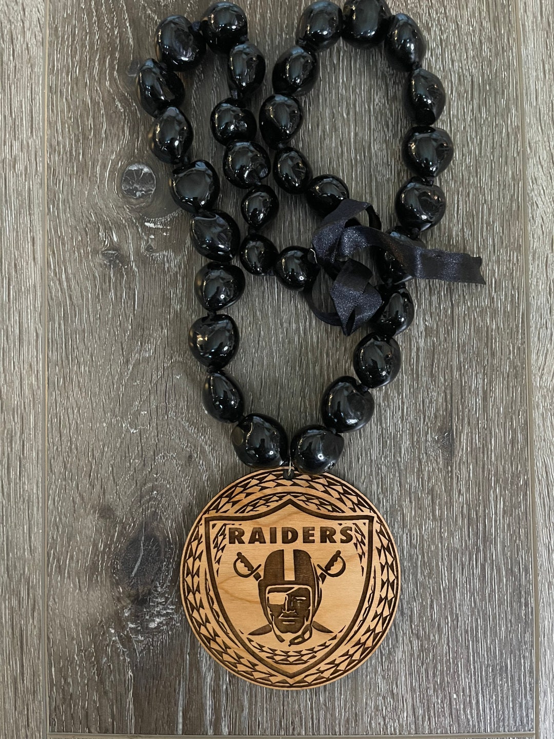 Raiders Kukui Necklace - Etsy