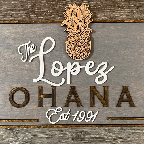 Aloha Pineapple Welcome Porch Sign for Front Door Porch Sign - Etsy