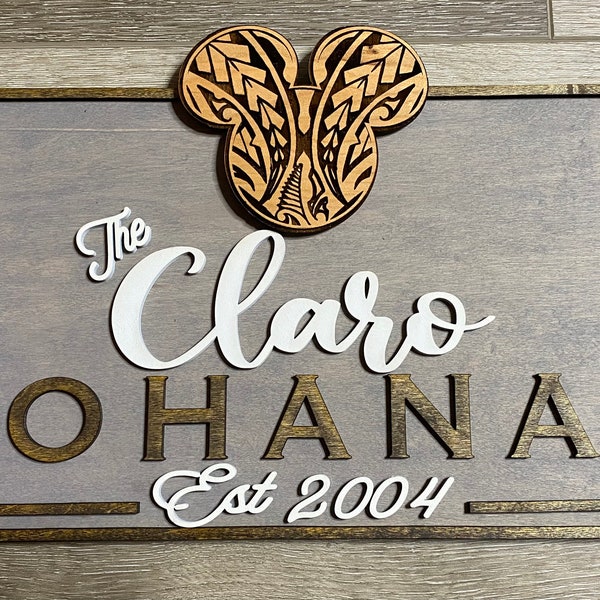 Ohana Wood Sign - Etsy