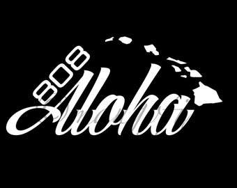Aloha V2 Custom Vinyl Decal Sticker Choose Color and Size - Etsy