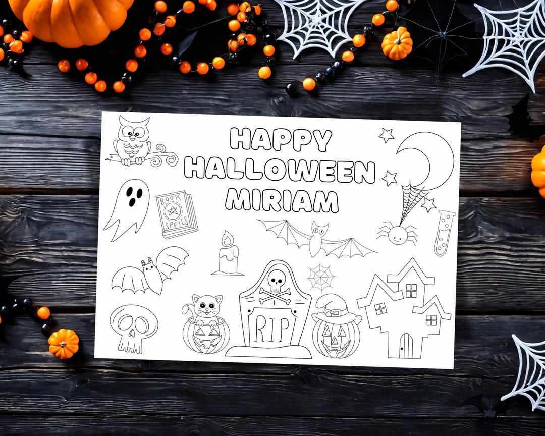 Halloween Party Coloring Page Happy Halloween Coloring Page for Kids ...