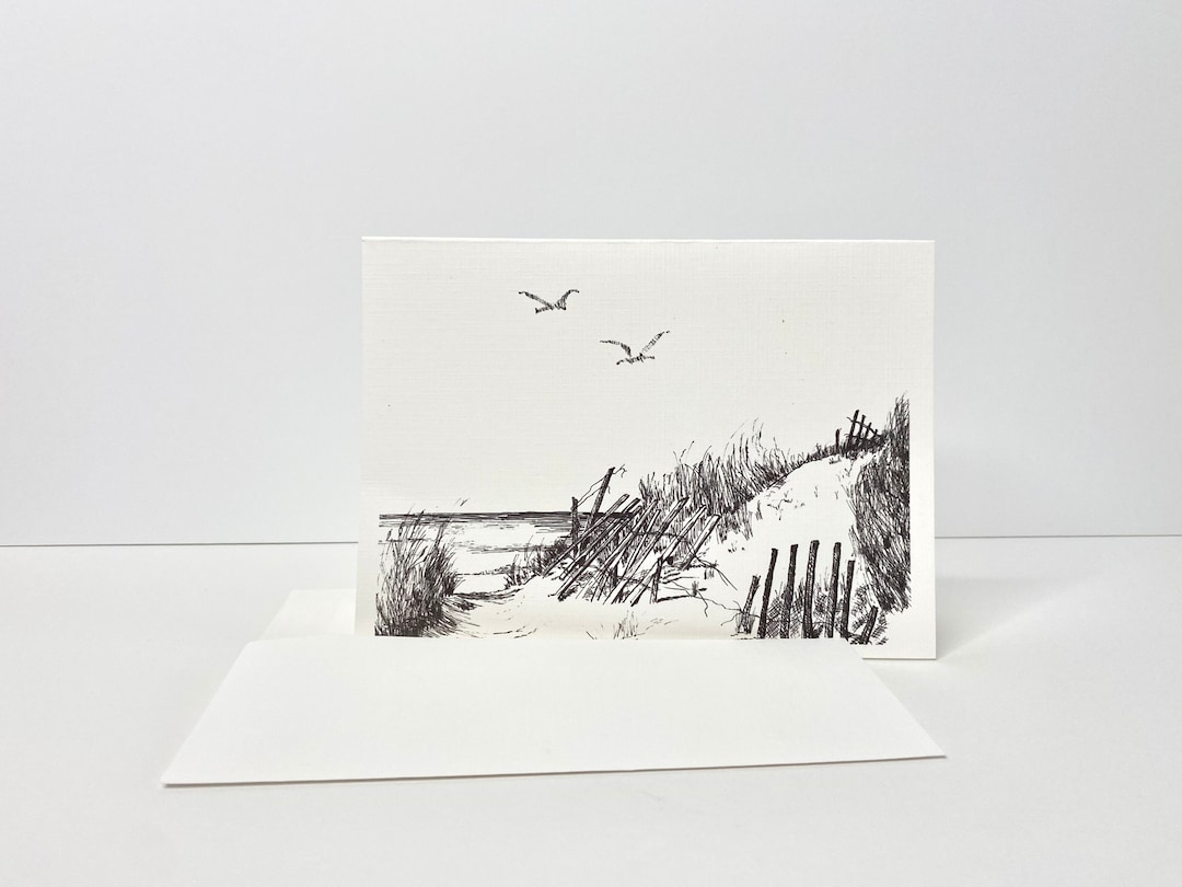Note Cards With Envelopes, Pen and Ink Original Drawing, Printed on ...