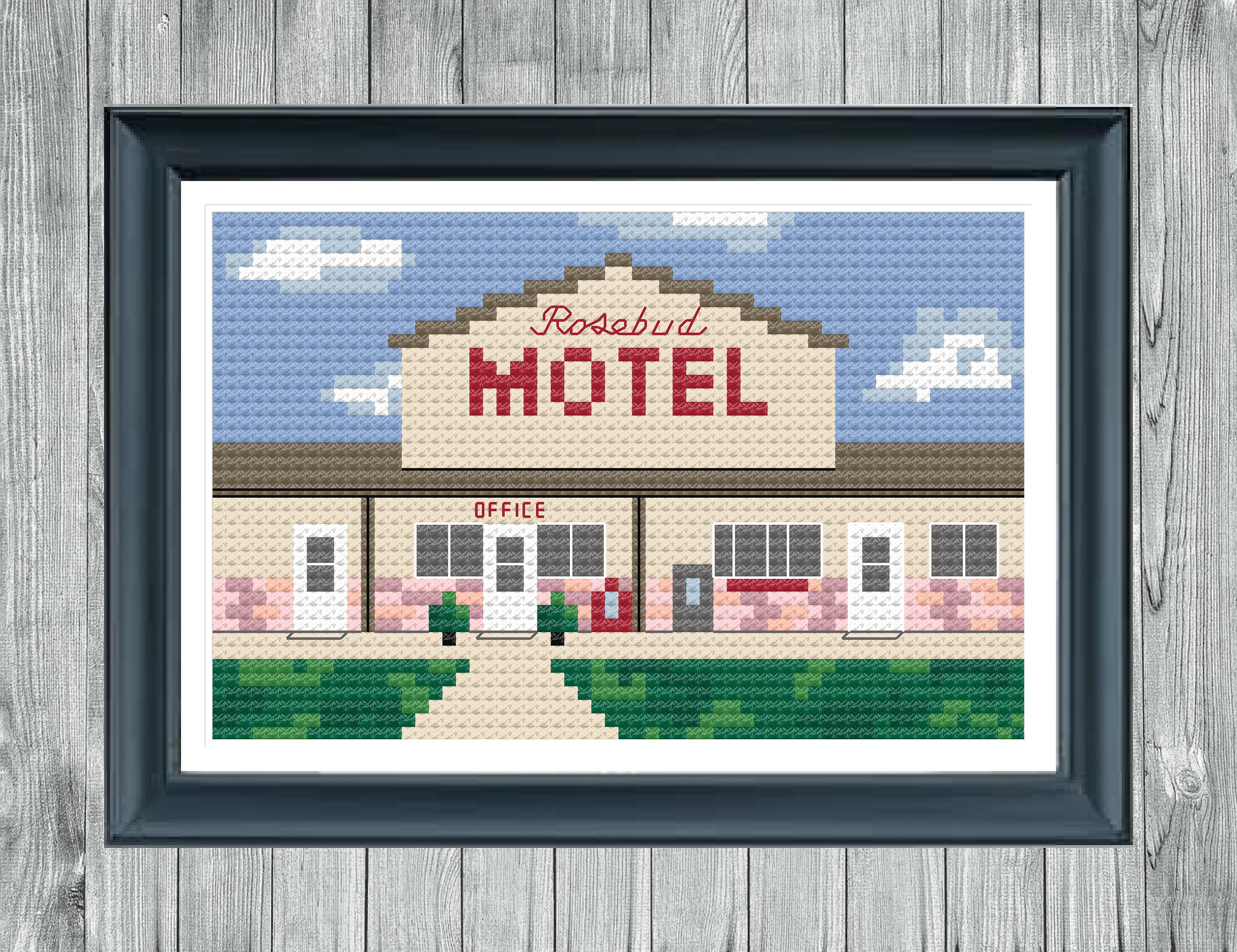 Schitts Creek Rosebud Motel Cross Stitch Pattern PDF - Etsy