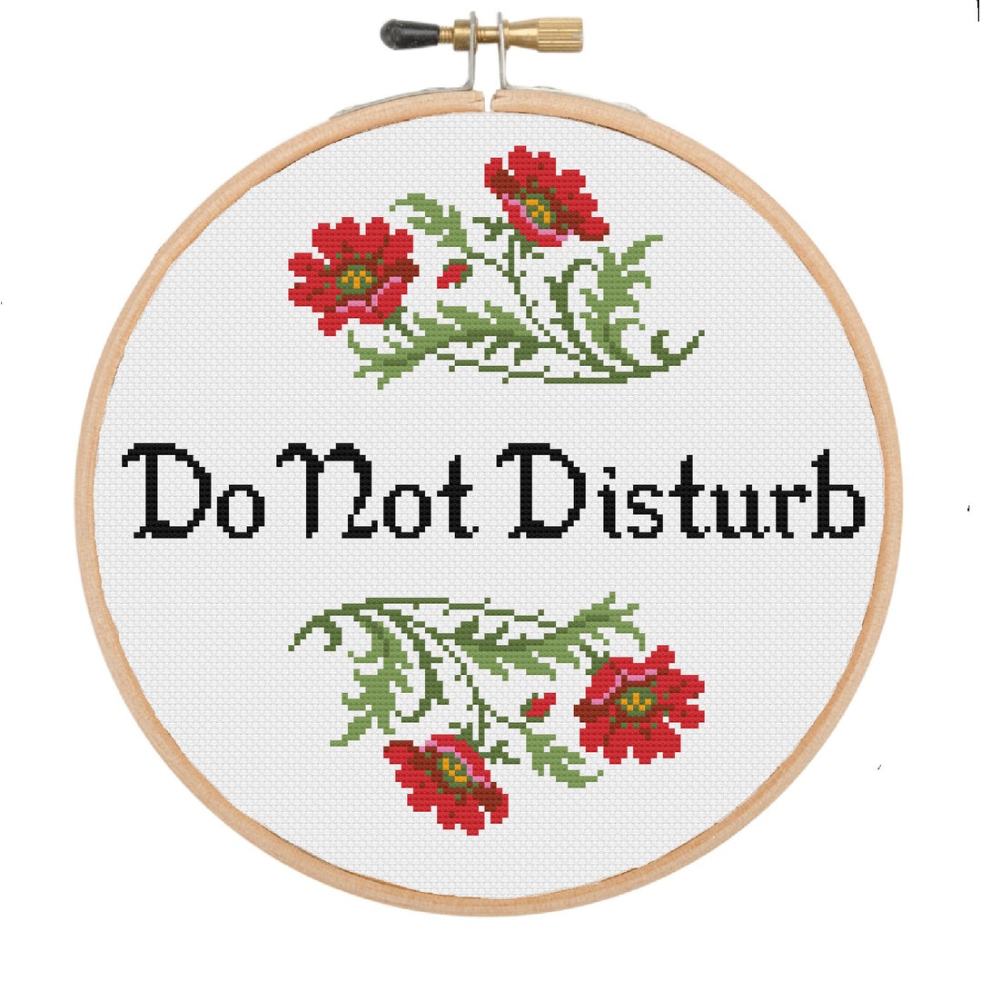 Do Not Disturb PDF Cross Stitch Pattern - Etsy