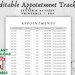Editable Appointment Tracker-client Info-appointment Book-appointment ...