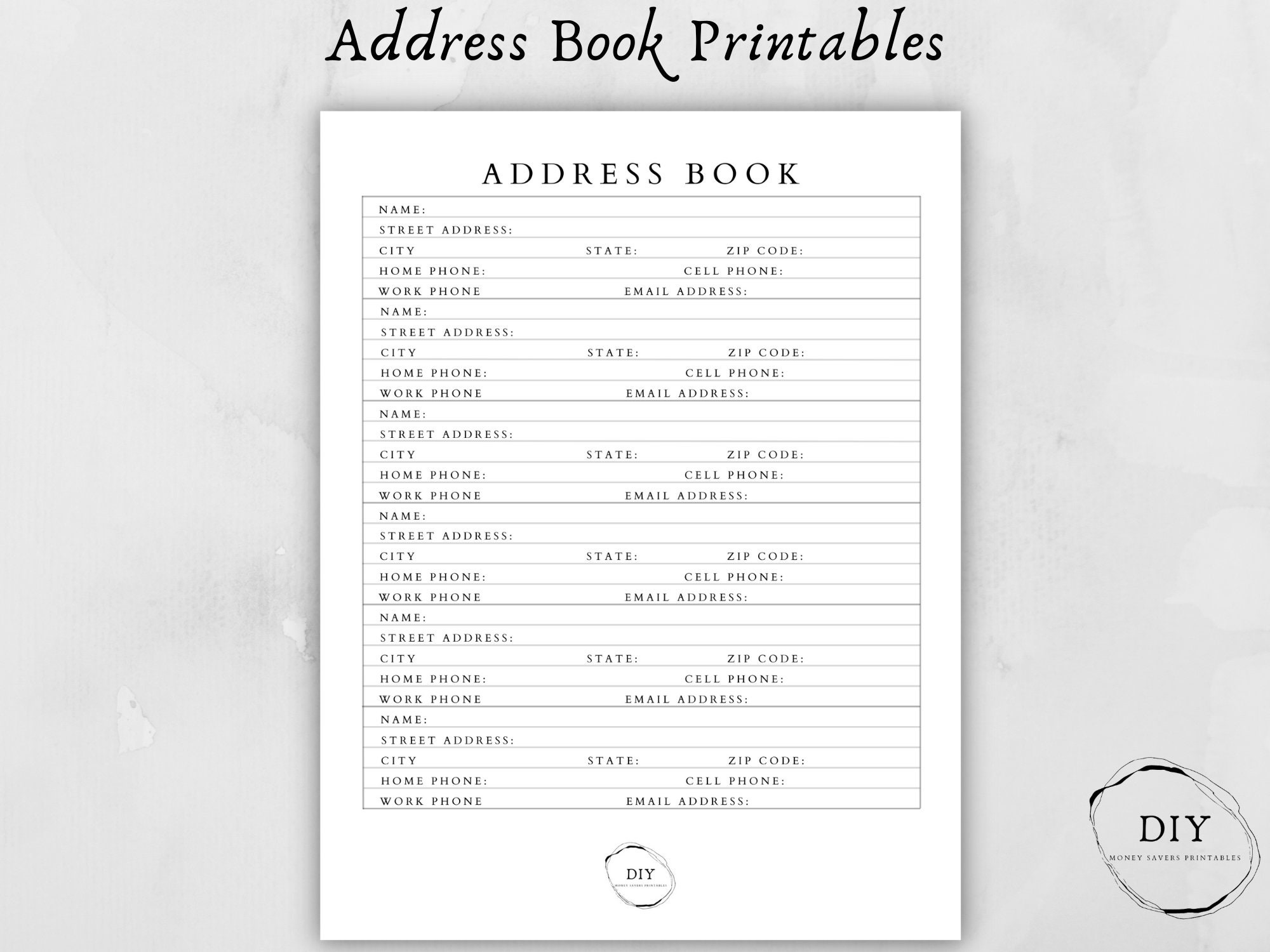 Address Book-address Books-organize Planner-address Finder-people ...