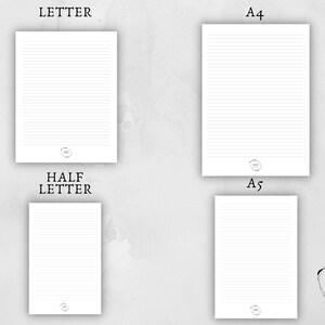 Bundle [lined Paper]-lined Paper Printable-lined Paper PDF-A5 Paper ...